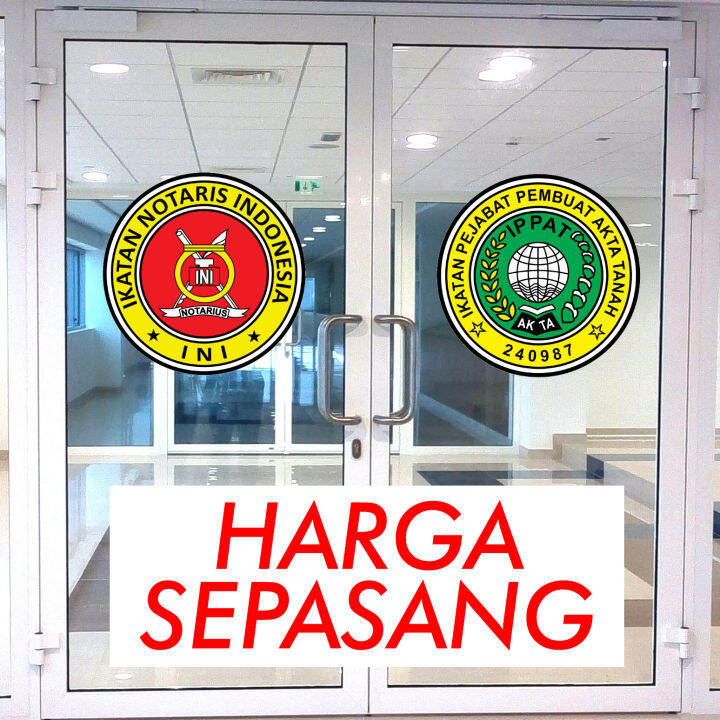 Stiker Logo Notaris PPAT INI Satu Pasang | Lazada Indonesia