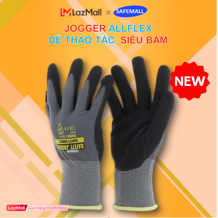 Găng tay bảo hộ đa năng Safety Jogger Allflex bao tay bảo hộ lao động đa năng độ khéo léo cao ...