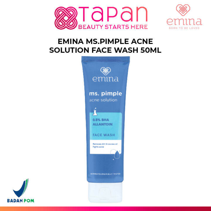 EMINA Ms.Pimple Acne Solution Face Wash 50ml | Lazada Indonesia