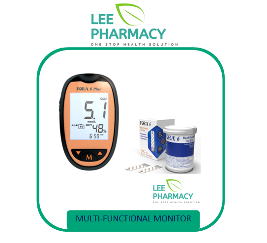 FORA 6 Plus Multi-Functional Monitoring Meter Pack [Blood Glucose ...