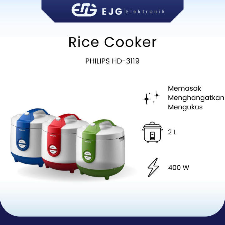 PHILIPS Rice Cooker / Magic Com HD 3119 | Lazada Indonesia