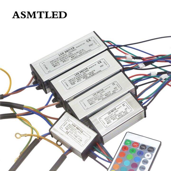 ASMTLED 10W 20W 30W 50W 100W RGB Waterproof IP67 High LED Driver AC110 ...
