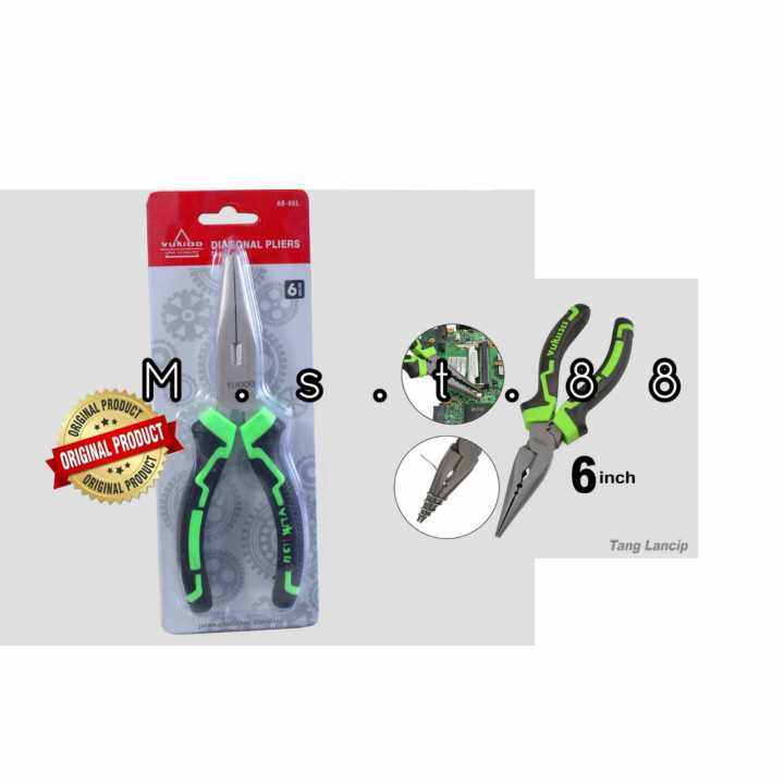 NEW YUKIDO Tang Lancip 6 Inch Inci l Tang Cucut Jepit l Long Nose ...