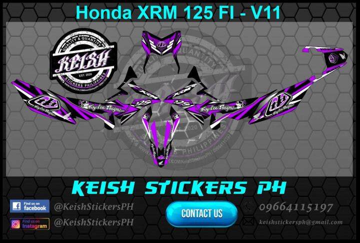 HONDA XRM 125 FI DECAL KIT V11 | Lazada PH