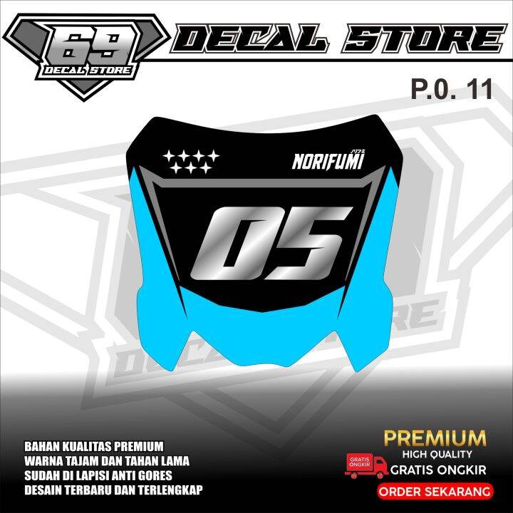 Stiker Papan Nomor CRF , KX , KTM , YZ , KLX , GORDON | Request desain ...