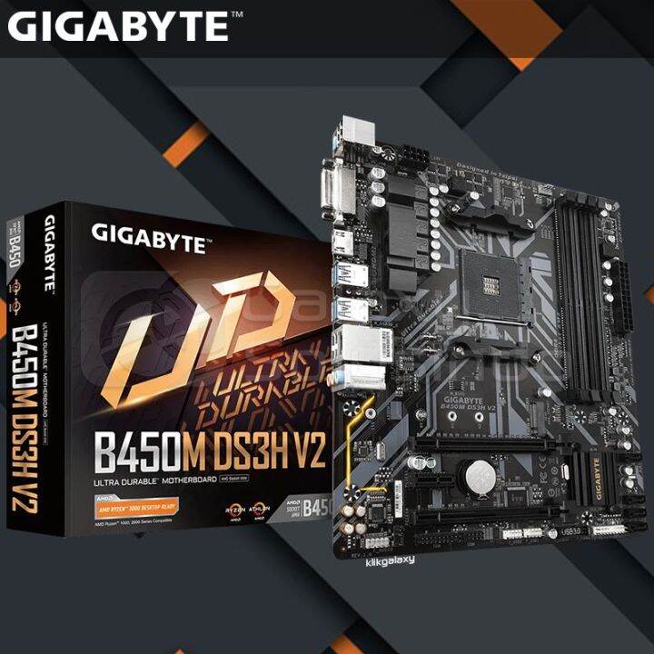 Gigabyte B450M DS3H V2 (AMD AM4, B450, DDR4) Motherboard | Lazada Indonesia