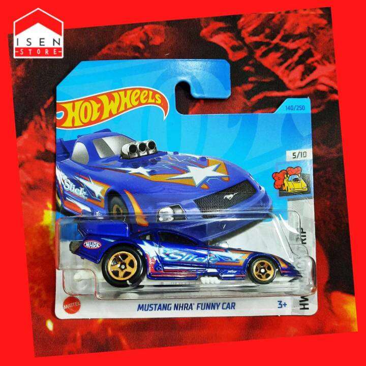 Hot Wheels - Mustang NHRA Funny Car (Blue) - HW Drag Strip 5/10, Toy ...