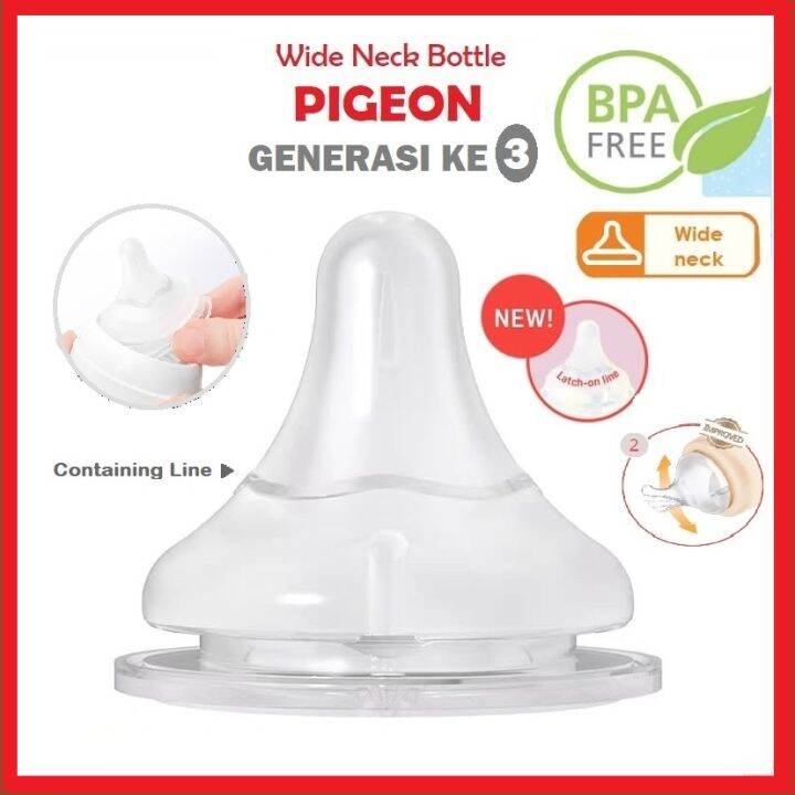 DOT PIGEON WIDE NECK GENERASI KE TIGA - Suitable for Pigeon wide neck Gen 2 dan Gen 3 | Lazada ...