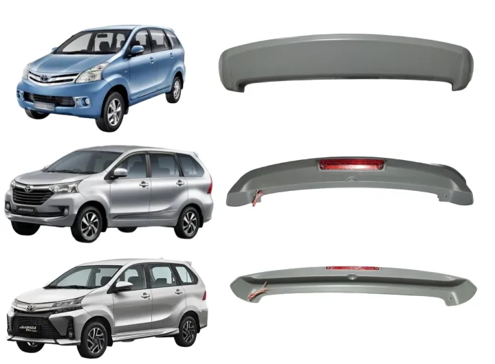 Toyota Avanza 2012 - 2021 ABS Plastic Spoiler w/ 3rd Brakelight ...