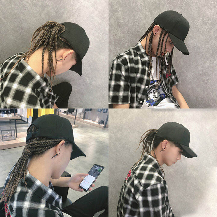 【YIDEA HONGKONG】Dirty Braids Wig Hat All-in-one Fashion Hip-hop Braids ...