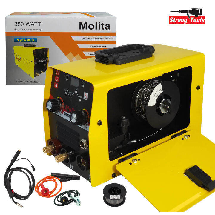 MOLITA ตู้เชื่อม 3 ระบบ MIG/MMA /TIG 998 INVENTER MMA/MIG/TIG ตู้เชื่อมมิกซ์ ตู้เชื่อมไฟฟ้า ...