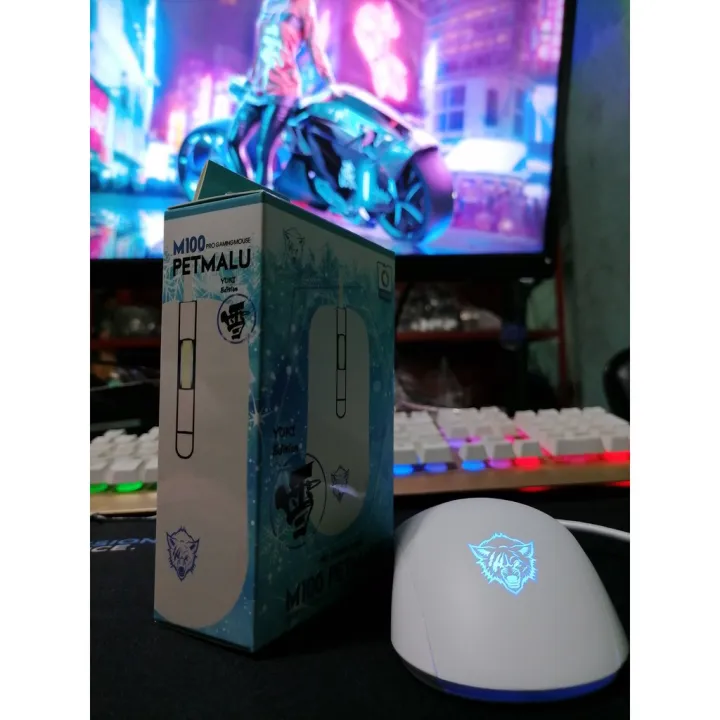 Badwolf Petmalu M100 Yuki Edition WHITE GAMING MOUSE | Lazada PH