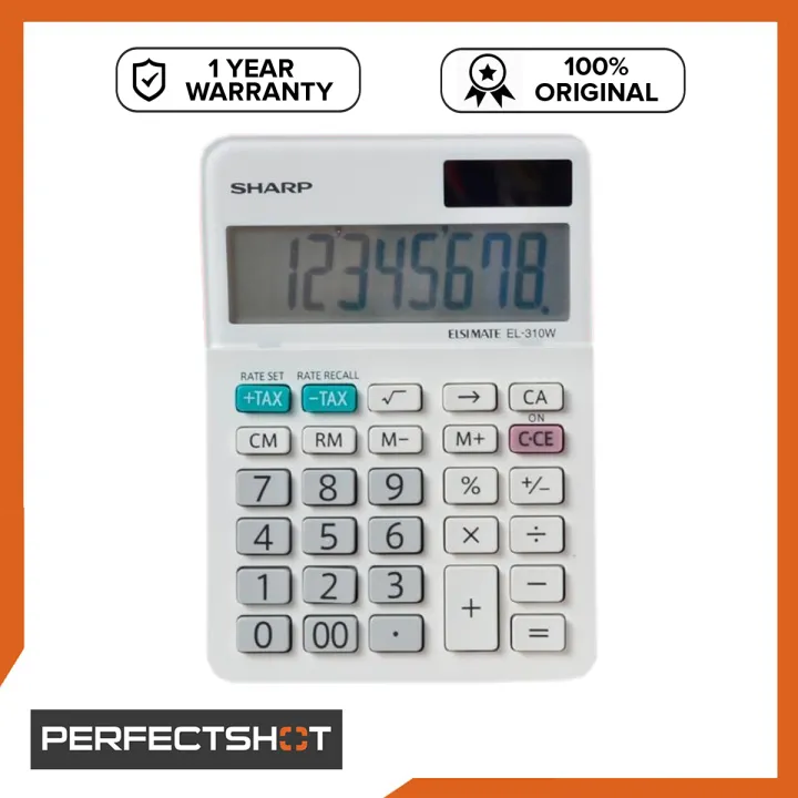 Sharp Semi-Desktop Calculator EL-320W [ PerfectShot ] | Lazada PH