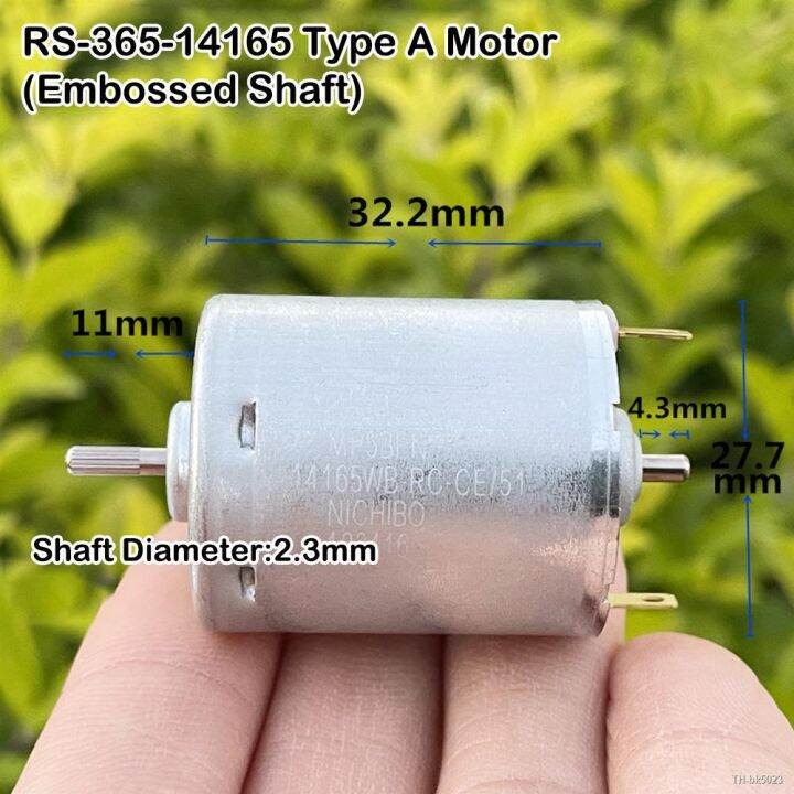 Dual Shaft DC 6V 24V 10000RPM RS-365 DC Motor Micro Carbon Brush Engine ...