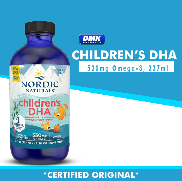 Nordic Naturals, Children's DHA, Ages 1-6, Strawberry, 530 mg, 8 fl oz ...