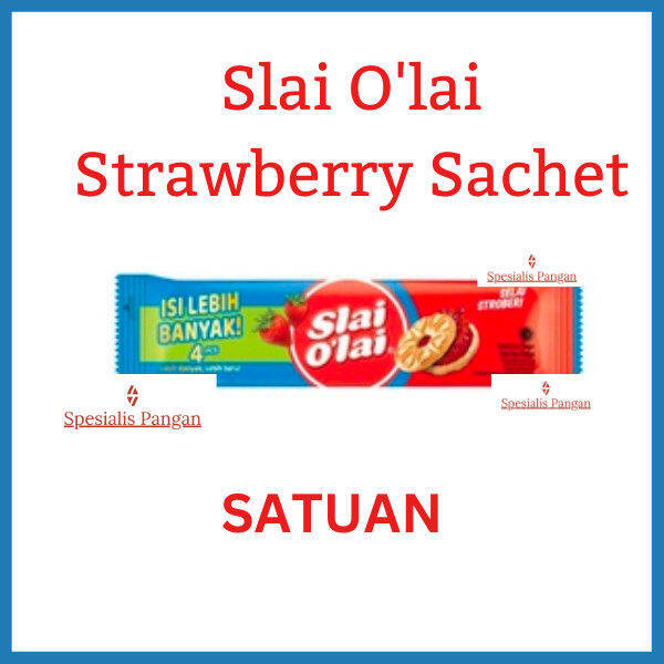 ROMA SLAI OLAI Strawberry 32 gram Satuan Slay Olay Biskuit Slai Olay ...