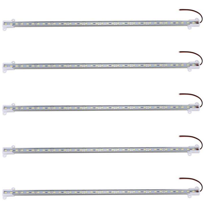 5X 50CM 12V 36 LED 5630 SMD Hard Strip Bar Light Aluminum Rigid White ...