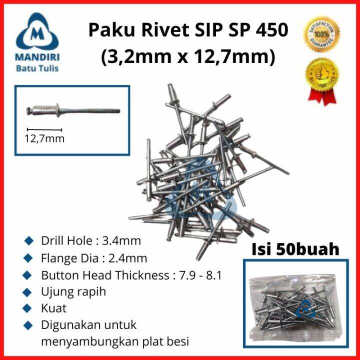 ECER Paku Rivet Rifet Ripet Blind Rivet SIP Brand SP 640 450 540 50bh ...
