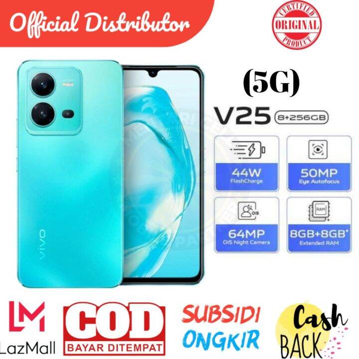 Vivo V25 (5G) vs V23 (5G) - Ram 8+4Gb - Rom 128GB - 64MP - IMEI Terdaftar | Lazada Indonesia