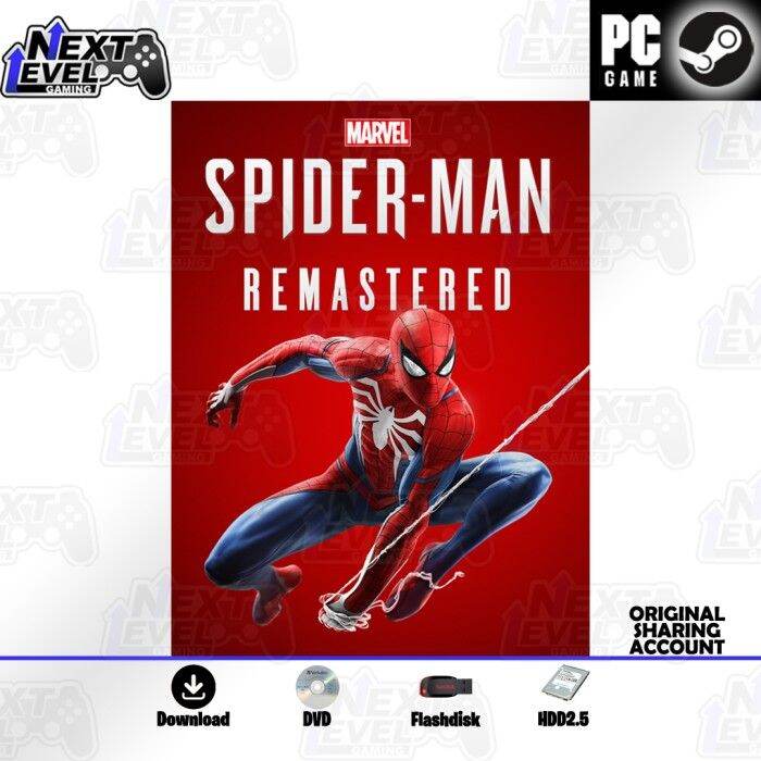 MARVEL'S SPIDER-MAN REMASTERED PC STEAM ORIGINAL SPIDERMAN [ STEAM ...