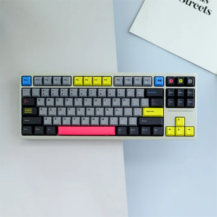 GMK Prepress Keycap 129 Keys Cherry Profile PBT Five-Sided Sublimation ...