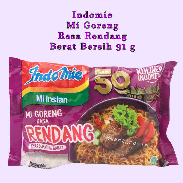 Indomie /mie instan/ rasa rendang / 91 g | Lazada Indonesia