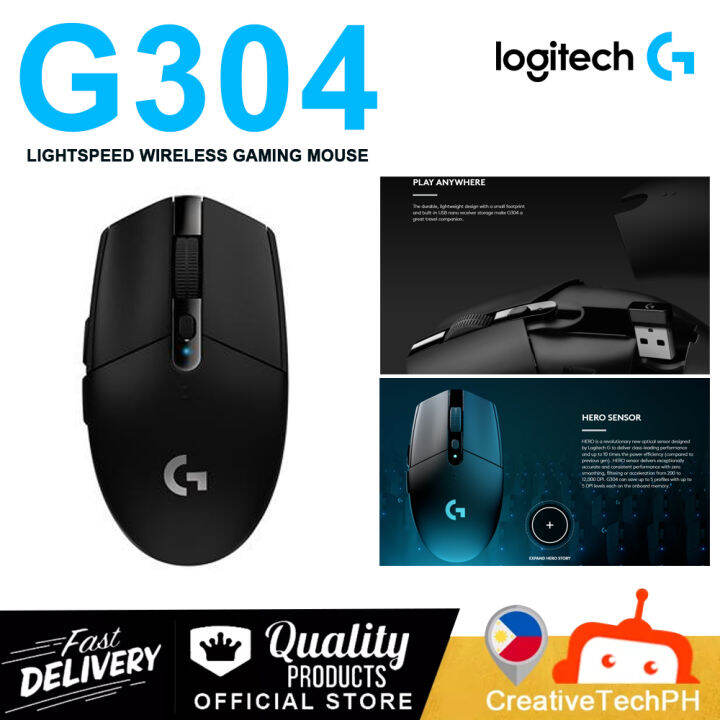 Logitech G304 Lightspeed Wireless Gaming Black | Lazada PH