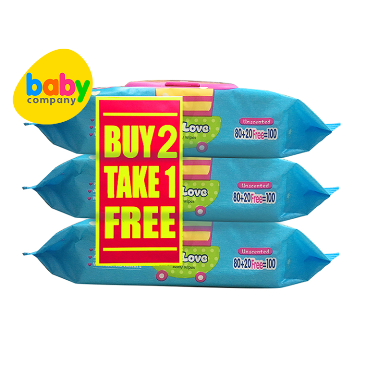 Uni-Love Unscented Wipes 100 Sheets (Buy 2 Take 1) | Lazada PH