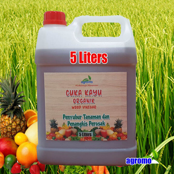CUKA KAYU ASLI / WOOD VINEGAR 100% ASLI 5 LITERS | Lazada