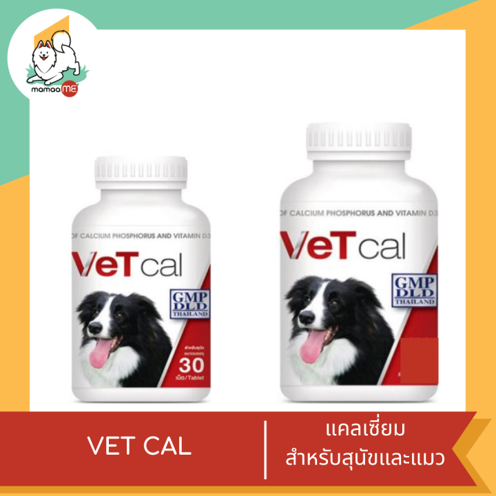 VET Cal เวท แคล แคลเซี่ยม สำหรับสุนัขและแมว ขนาด 30-60 เม็ด | Lazada.co.th
