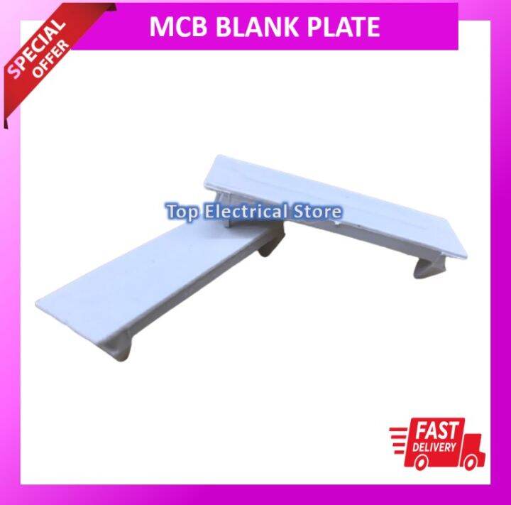 Mcb Blank Plate Mcb Spacer Pvc Module Mcb Box Blanking Plate Lazada