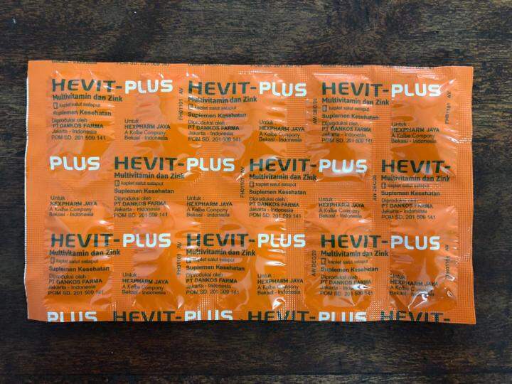 Hevit Plus Multivitamin dan Zinc Strip Isi 10 Kaplet | Lazada Indonesia