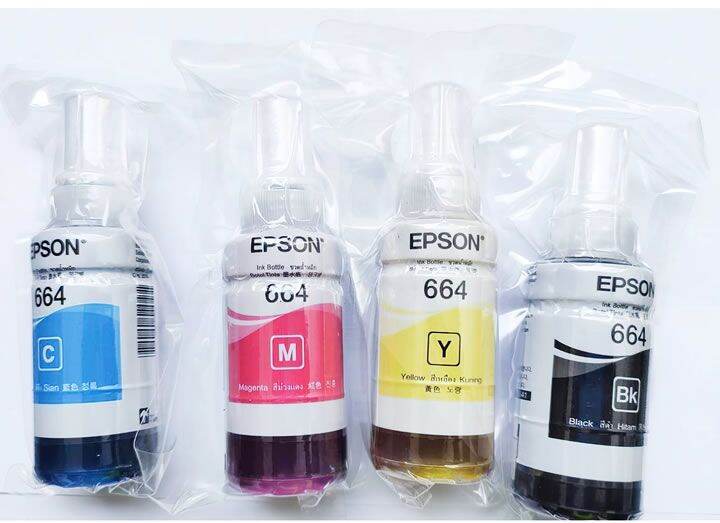 Genuine Epson 664 Ink (Black, Cyan, Magenta, Yellow)100% Epson Ink | Lazada PH