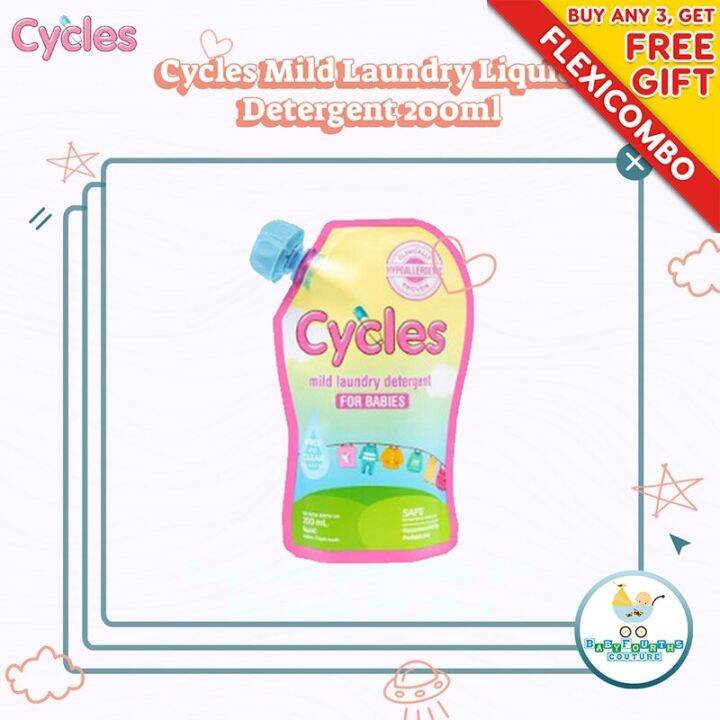 Cycles Mild Laundry Detergent 200ml Doypack | Lazada PH