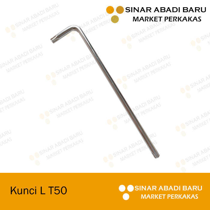 Kunci L Bintang Panjang T50 Long Torx Hex Key Kepala Babi T 50 Satuan ...