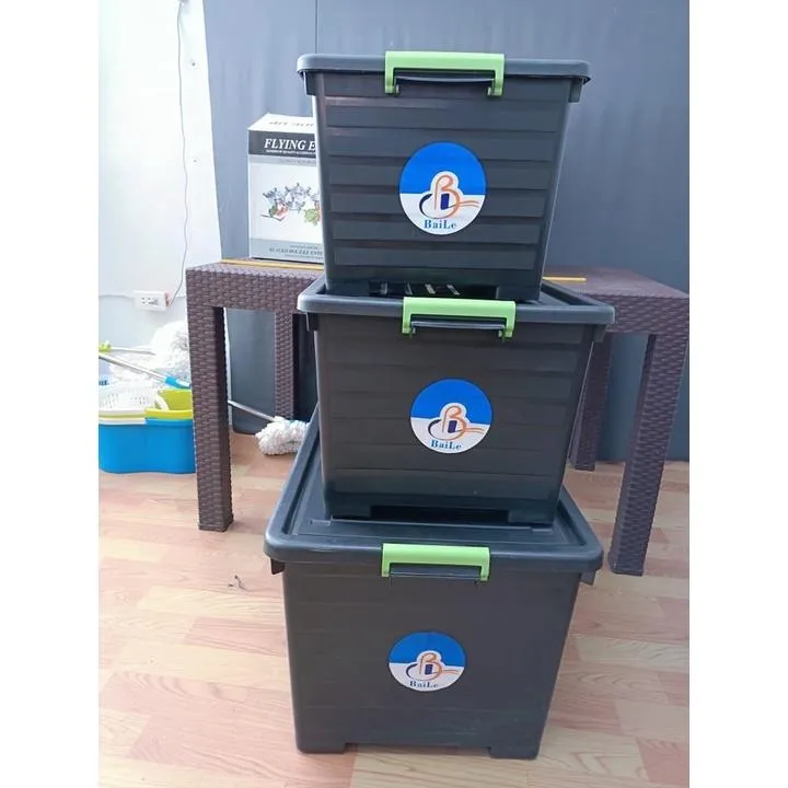 Storage box ☃ BAILE 120L 90L 65L Heavy Dutybox with wheels and handle/storage | Lazada PH
