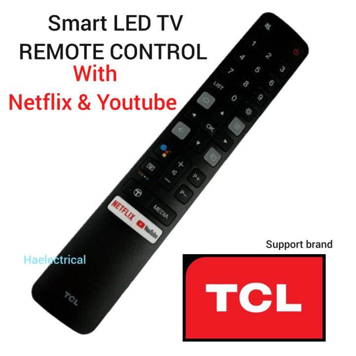 TCL Smart TV Remote Control RC901V Netflix YouTube Button F510B K610B ...