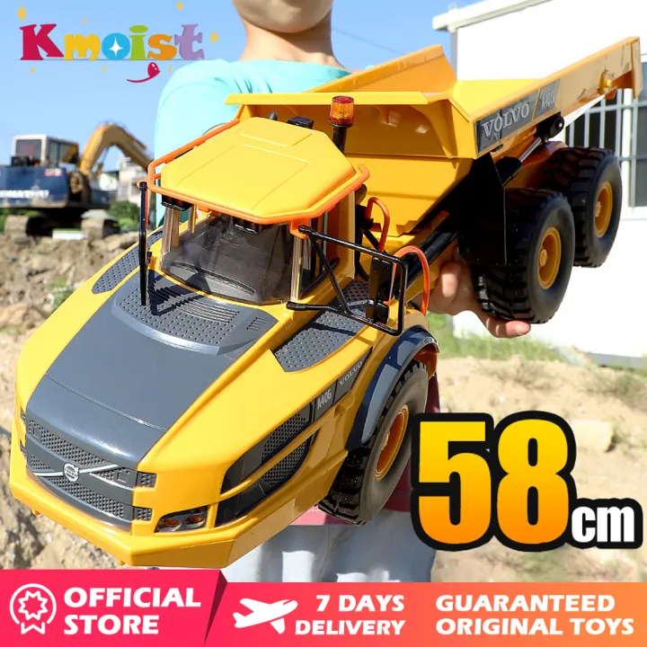 Kmoist E591 RC Dump Truck 1:20 Volvo A40G Articulated Remote Control Construction Dumper Vehicle ...