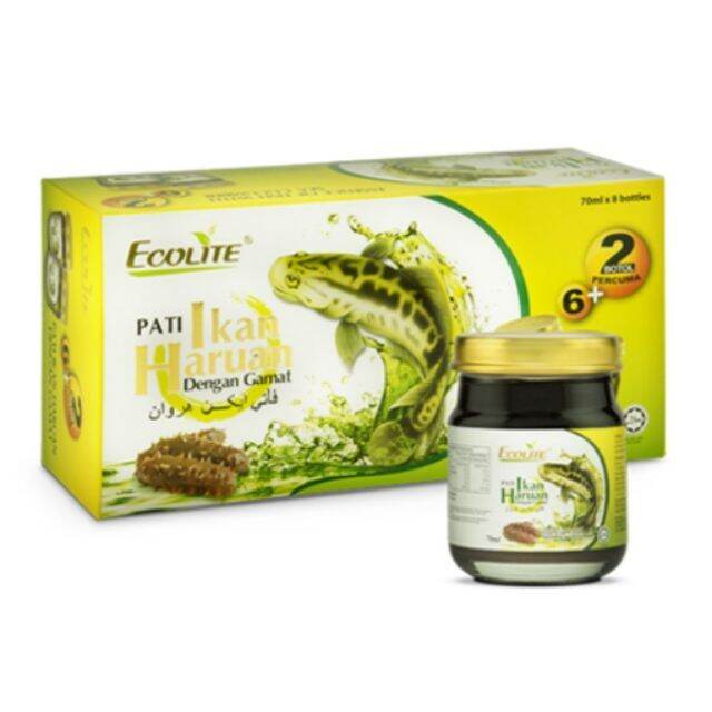 Ecolite Pati Ikan Haruan & Gamat (70ml X 6 Bottles) Free 2 Bottles | Lazada