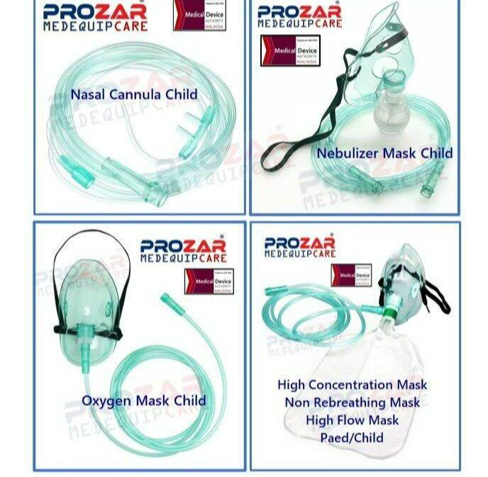 OXYGEN MASK CHILD HIGH CONCENTRATION MASK NEBULIZER MASK TRACHEOSTOMY ...