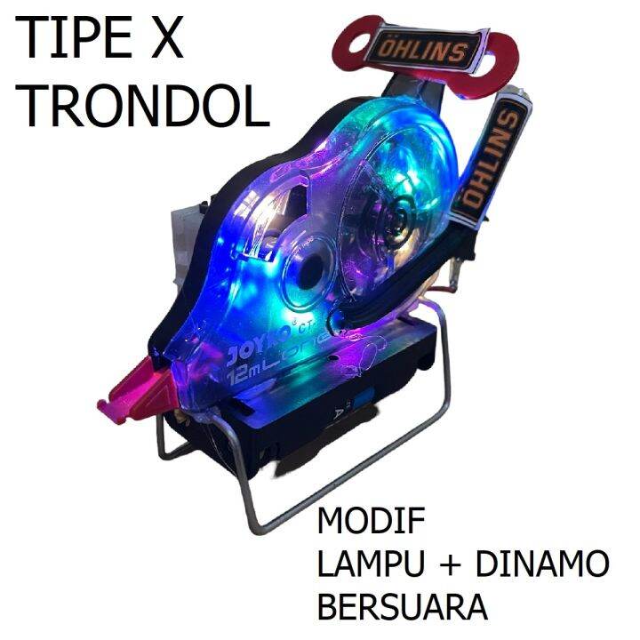 COD NEW VIRAL TIPE X TRONDOL FULL MODIF/TIP EX ROLL KERTAS MODIF LAMPU LED/ TIP EX TRONDOL FULL ...