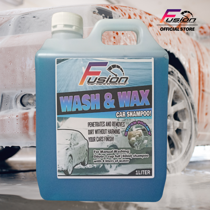 Fusion car shampoo 1L wash and wax car shampoo foamy car shampoo foamy ...
