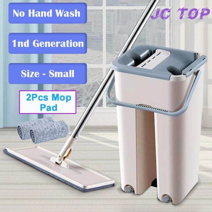 JcTop Original Lazy Mop Tool Kit 2In1 Self-Wash Squeeze Dry Floor Mop ...