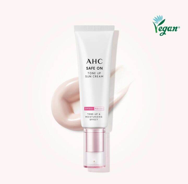 现货 🇰🇷｜AHC Safe On Tone Up Sun Cream SPF50+ PA++++ 50ml AHC Safe On系列防晒乳 | Lazada