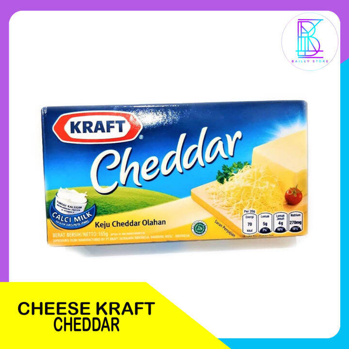 KRAFT KEJU CHEDDAR 165 GR/ KEJU CHEDDAR KRAFT/KEJU HALAL | Lazada Indonesia