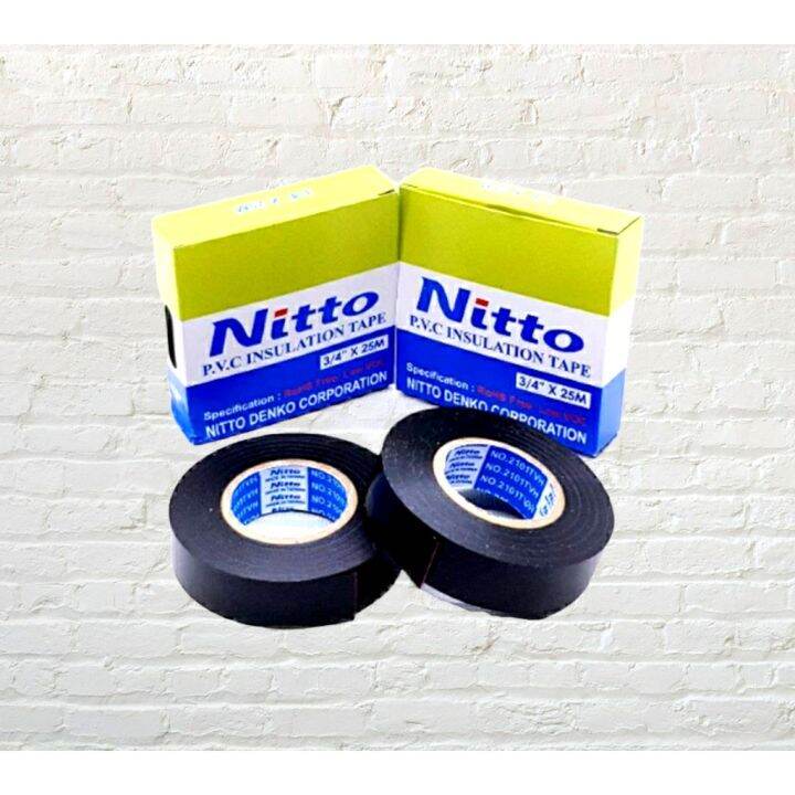 Isolasi Nitto original 3/4 in Isolasi Listrik hitam | Lazada Indonesia