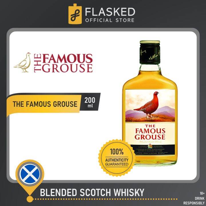 Famous Grouse Finest Blended Scotch Whisky 200ml Flask Bottle | Lazada PH