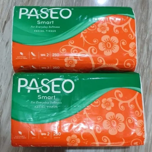 TISSUE PASEO Smart 2ply 250 Sheet ORIGINAL Facial Tissue Tissu TISU ...