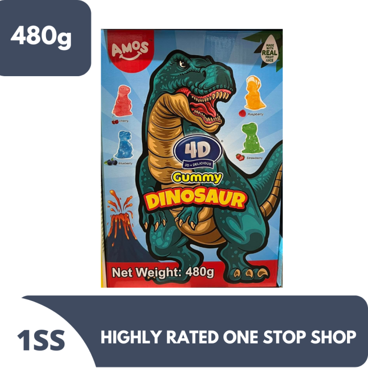 Amos 4D Gummy Dinosaur Box 480g | Lazada PH
