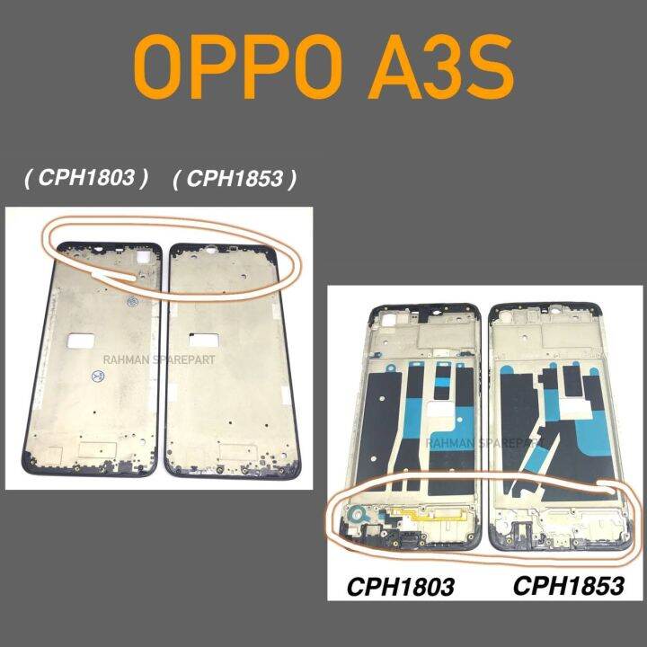 FRAME OPPO A3S CPH1803 CPH1853 - TATAKAN LCD TULANG TENGAH | Lazada Indonesia